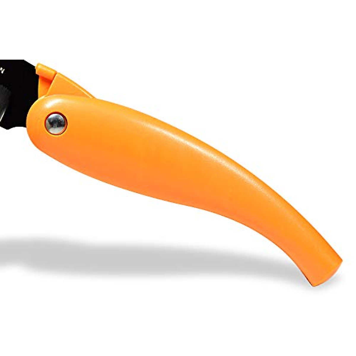 Seki Japan Folding Fruit Knife, Small Peeling Knife, 3.3-inch stainless steel blade with orange plactic handle, for kitchen and outdoor