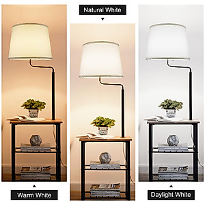 Lamp Shades Set of 2, 11"x13"x10" Large White Lampshades, Drum Lampshade for Table Lamps Floor Lamp, Natural Linen Fabric Replacement Lamp Shade, Hand Crafted Medium Lampshade, Easy Assembly