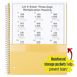 Five Star Spiral Notebooks, 5 Subject, Wide Ruled Paper, 200 Sheets, 10-1/2" x 8", Assorted Colors, 6 Pack (38417)