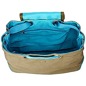 Life Is Good Blooming Pansy Wayfarer Backpack, Fatigue Green, Parallel Import