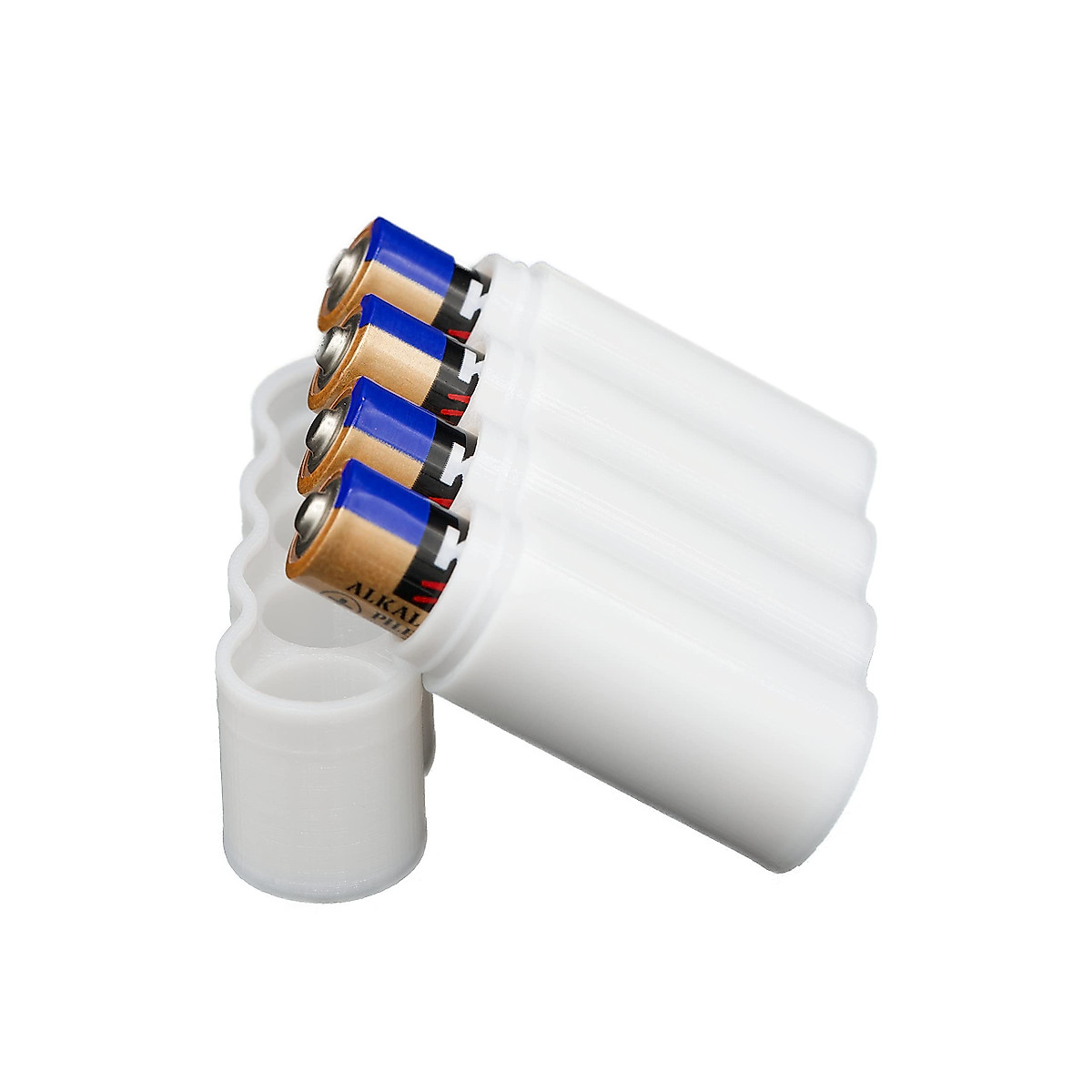 Protect Your Power - Slimline AAA Battery Case, Soft Durable material - Pack of 2 (Holds 4 Batteries)