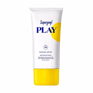 Supergoop! PLAY Everyday SPF 30 Lotion, 5.5 oz - Reef-Friendly, Broad Spectrum Sunscreen for Sensitive Skin - Water & Sweat Resistant Body & Face Sunscreen - Clean Ingredients - Great for Active Days