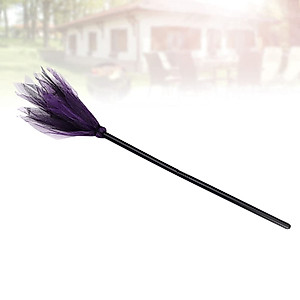 VALICLUD Halloween Witch Broom Props Kids Witch Broomstick Halloween Broomstick Witch Costume Accessories Halloween Cosplay Accessory (Random Color)