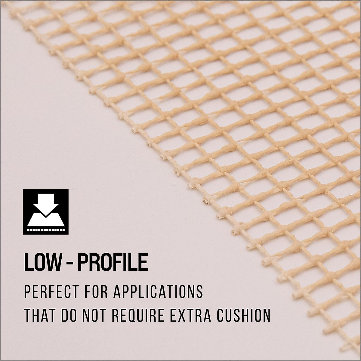 Grip-It Ultra Stop Natural Rubber Non-Slip Indoor Rug Pad on Hardwood Floors 3X5 ft