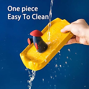 Flilail Spoon Rest,Mushroom Knight Creative Spoon Rest With Lid Holder，Minimalist Pots And Pans Organizer,High-Quality Resin Spoon Rest For Stove Top,Pot Lid Organizer, Interesting Kitchen Gadgets (B)