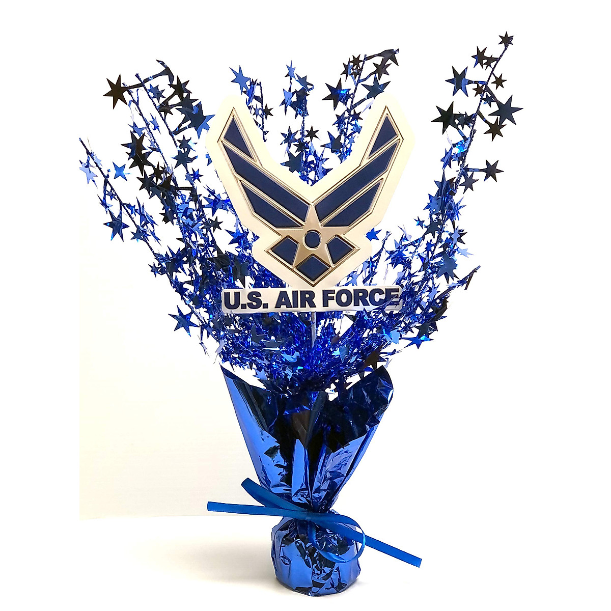AIR Force Wing Blue Centerpiece (Each) Table Decoration, Balloon Weight