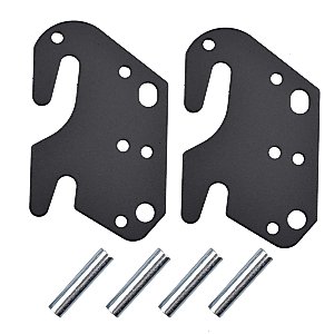 Universal Wood Bed Rail Hook Plates for Headboard and Footboard, Hook Plates for Wooden Beds Frame Bracket Replacement Wooden Bed Parts or New Bed Constructions(2Pack)