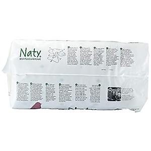 Naty by Nature Babycare Eco-Friendly Premium Disposable Diapers for Sensitive Skin, Size 6, 4 Packs of 18 (72 Count) (Chemical, Chlorine, Perfume Free)