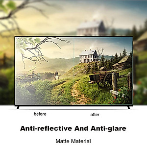 WLWLEO Anti Blue Light Screen Protector for 75 Inches TV Filter Out Blue Light ＆UV Anti-Glare Protector Film for 32/43/50/55/60/65/70 Inch Monitors TV Accessories,55" 1211X689mm