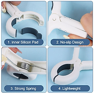 CCINEE 12 Pack Beach Towel Clips for Beach Chairs Cruise, Plastic Clothespins Towel Holder Clips Laundry Clothespins Heavy Duty Hanging Rack