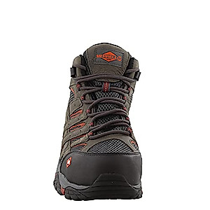 Merrell Men's Moab Vertex Mid Waterproof Composite Toe Construction Boot, Pewter, 10