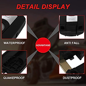 cciyu 1 X Flip Key Fob Uncut Blade (SHELL CASE) 3 Buttons Replacement for Smart Key Shell Blade Fob E90 E91 E92 E60 Remote Case for BMW 1 3 5 6 X Series