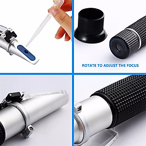 Antifreeze Freezing Point Tester 0-66.6 Ethylene Glycol 0-62.4 Propylene Glycol Concentration Test Handheld Refractometer
