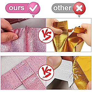 PHOGARY 12 Large Gift Bags with Handles (Pink), Stylish Tote Bags for Birthday Wedding Party Favor Christmas Present Wrap, Reusable Glossy Grocery Bags, non-woven fabric