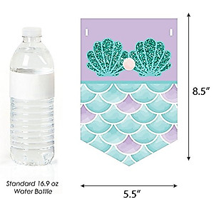 Big Dot of Happiness Trading The Tail for A Veil - Mermaid Bachelorette Party or Bridal Shower Bunting Banner - Bachelorette Party Decorations