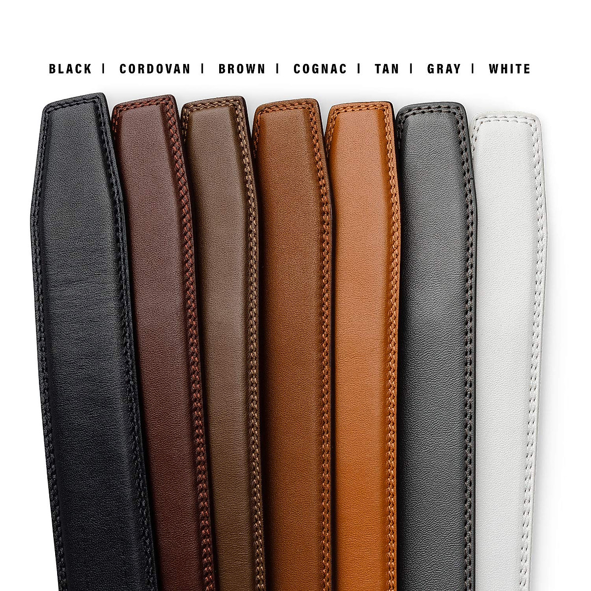 KORE Men’s Full-Grain Leather Track Belt | “Endeavor” Alloy Buckle