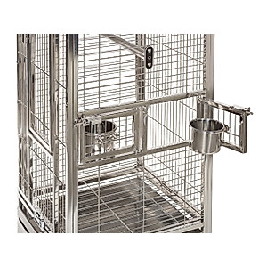 Prevue Pet Products Small Stainless Steel Playtop Bird Cage