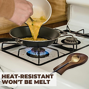 Spoon Rest For Stove Top, Wooden Spoon holder, Spoon Rest for Kitchen Counter, Stove Spoon Holder Perfect for Spatula, Spoon or Tong, Modern, Rustic & Smooth Spoon Rest as a Dining Table Decor