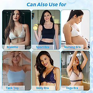 KSang Waterproof Bathing-Suit Padding Inserts - Swimsuit Padding Inserts Push up for Women | 2 Pairs Sewn-Edge Bikini Inserts for D Cup