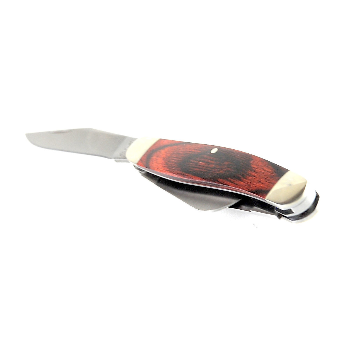 Bear & Son 247R Rosewood Three-Blade Large Stockman Slip Joint Knife, 3 7/8-Inch
