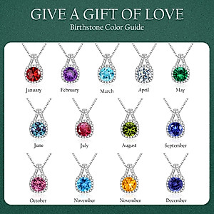 IEFRICH Valentines Day Gifts - Birthstone Amethyst Necklace for Women - Purple Amethyst Jewelry for Wife or Girlfriend