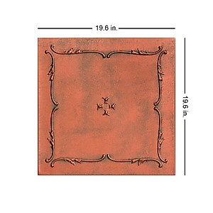 A La Maison Ceilings R05 Spring Buds Foam Glue-up Ceiling Tile (128 sq. ft./Case), Pack of 48, Copper Patina