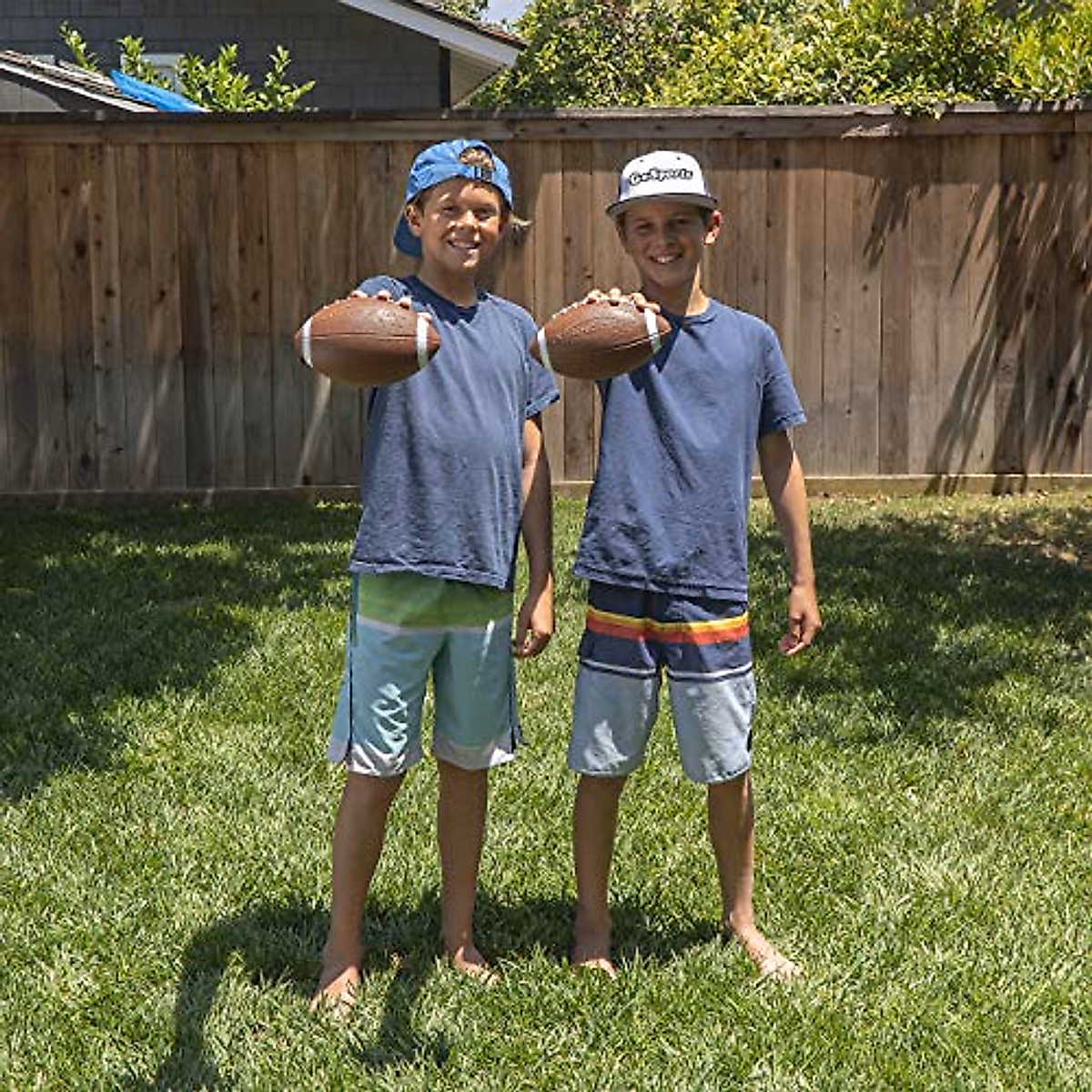 GoSports Xtreme Flight Footballs 6 Pack, 9 Inch Inflatable Footballs