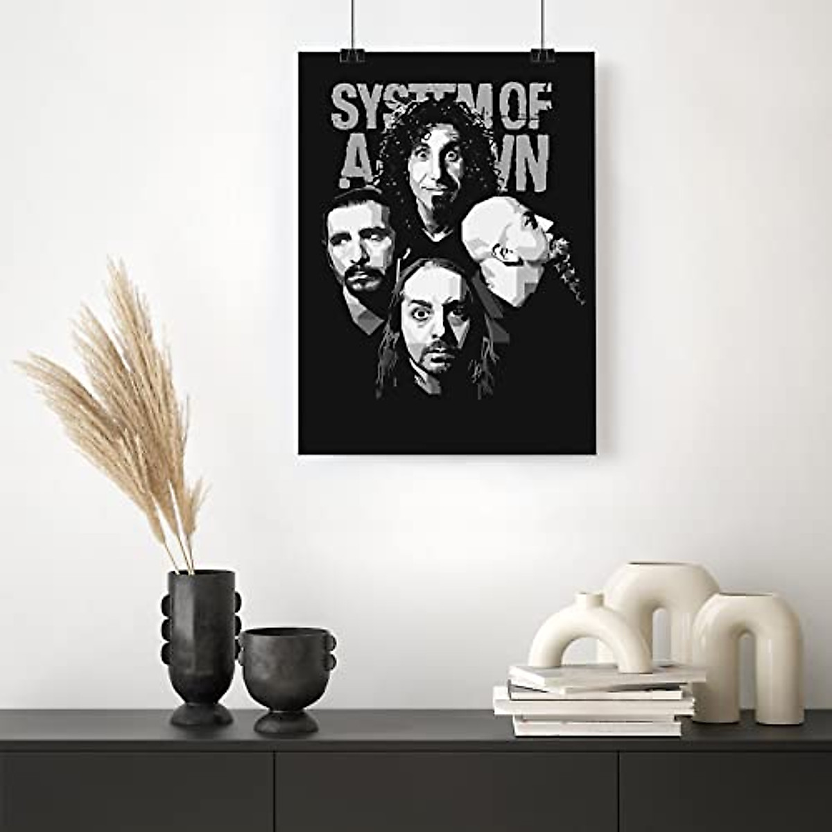 Poster Art Painting, System Merch Of A Down Canvas Print for Living Room, Bedroom, Dorm, Home, Office Wall Decoration 12 x 18 Inch