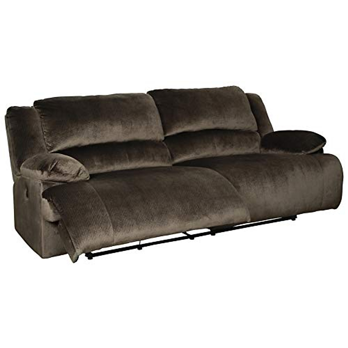 Signature Design by Ashley Contemporary 2 Seat Reclining 1, Power Sofa, Dark Brown