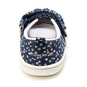 Stride Rite Baby Girls Felicia Mary Jane Flat, Chambray Floral, 3 Infant