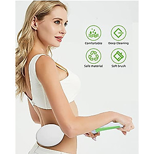 Fanwer 27.5" Back Scrubber for Shower,Back Brush with Long Hnadle for Shower,Shower body Scrubber-Shower Bath Brush for Limited Mobility Men Women