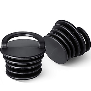 Outus Kayak Scupper Plugs Canoe Boat Scupper Stopper Plugs Bungs Replacement for Kayak Canoe Boat Drain Holes, Black (8 Pieces)