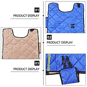 Generic Calf Blanket Thickened Livestock Warm Clothes - Soft Flannelette Calf Vest Winter Coat for Farm Cows Horses - Random Style