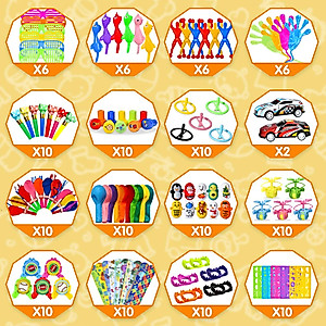 PinkUnicoon 518 PCS Party Favors for Kids 4-8 8-12, Treasure Box Toys Classroom Carnival Prizes, Goodie Bags & Pinata Stuffers Bulk Fidget Toys, Christmas Stocking Stuffers Gifts for Boys Girls