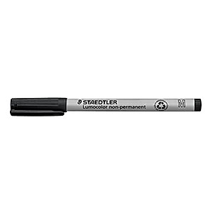 Staedtler Lumograph Non-Permanent Wet Erase Marker Pens, Medium Tip Refillable Colored Markers, 8 Pack, 315 WP8