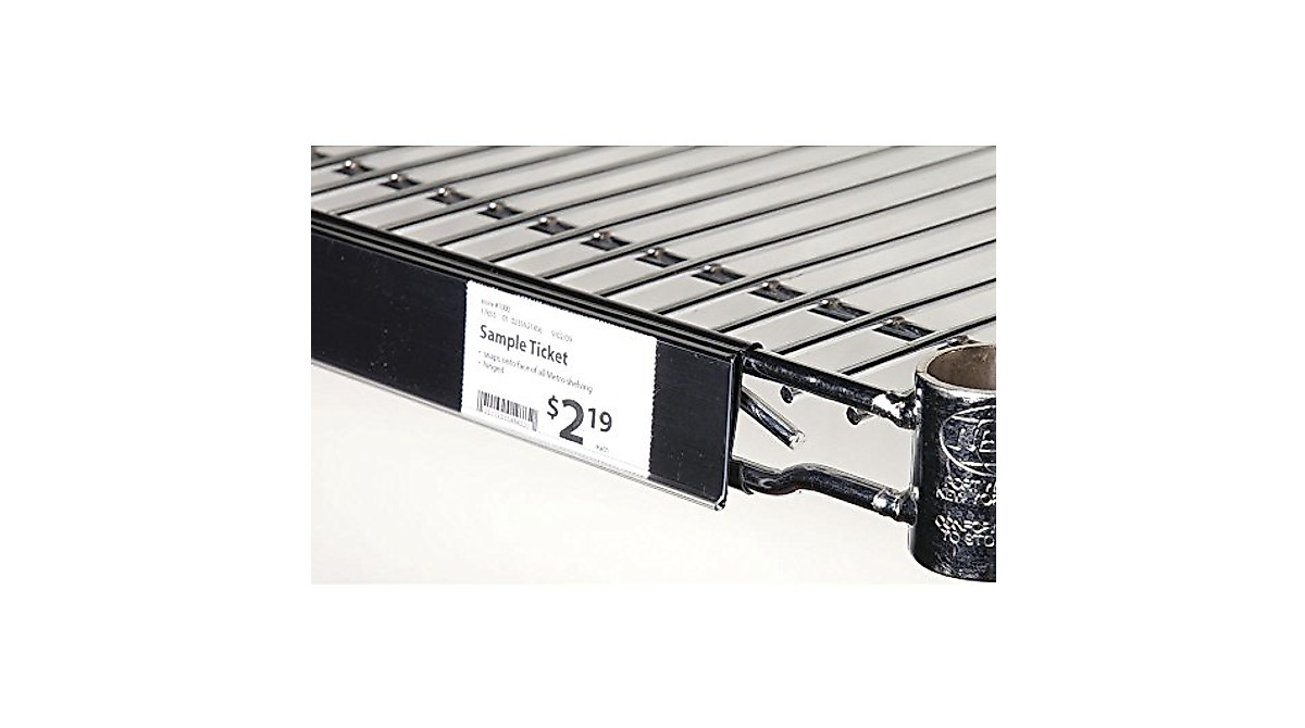 44" Edge View Shelf Label Holder for Metro Shelving