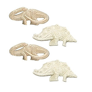 NB Durable Dental Dinosaur Textured Dog Chew Toy Stagosaurus Brontosaurus Set of 2 (Two - Packs)