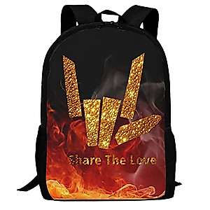 Fashion Backpack Share_The_Stephen_Love Unisex High Capacity Shoulders Bag Students Schoolbag Travel Bags