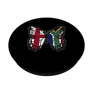 South Africa & England Mix Butterfly English South African PopSockets Standard PopGrip