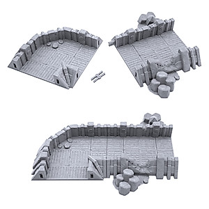 Planetary Outpost Trenches by Makers Anvil - Compatible with Dungeons and Dragons (DND), 28mm Miniature Wargaming, Tabletop RPGs, Wargame Scenery