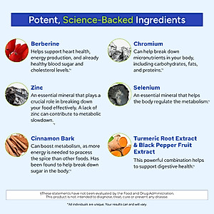 Gundry MD® Metabolic Advanced Nutrient Blend with Berberine to Support Healthy Metabolism, 120 Count