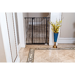 Kinfant 41" Extra Tall Baby Gate - 41 Inch Pet Gate Includes 6-Inch Extension Kit & Pressure Mount Kit, Auto Close Baby Gates for Toddler and Pet