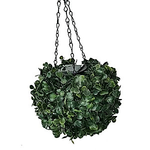 Leefasy Outdoor Grass Ball LED Hanging Patio Lantern for Patio Tree Decor