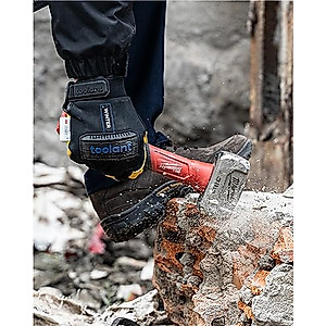 toolant Waterproof Winter Leather Work Glove Men, Thor Series, Heavy Duty Mechanic Gloves, Warm 3M Insulate Lining, Touchscreen, with Impact Protection, Small