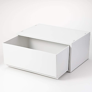 MUJI B7S7032 Storage Case, 1 Drawer, White/Grey