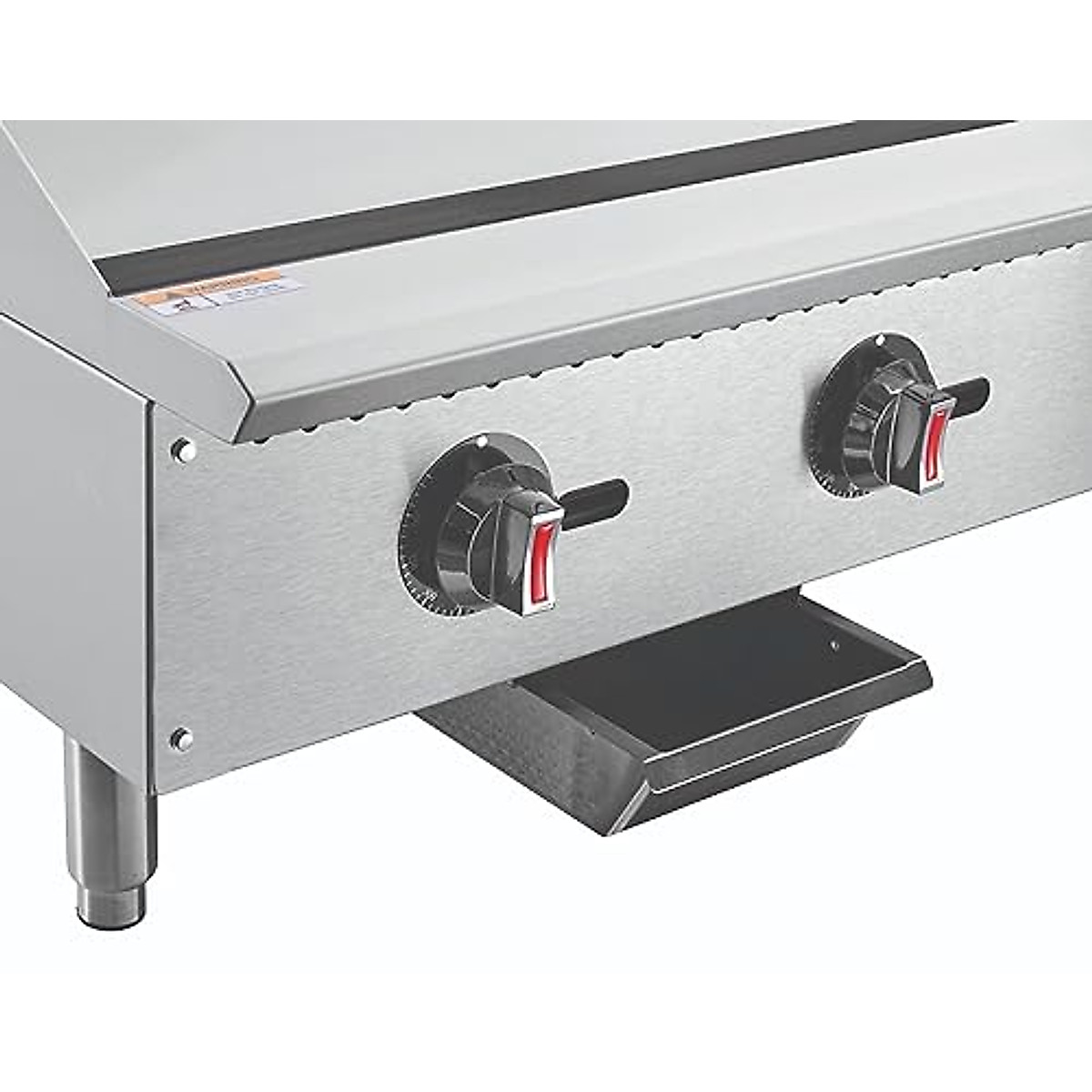 Kratos 29Y-009 48" Commercial Restaurant Gas Countertop Griddle, Thermostatic Controls, 4 Burners, 120,000 BTU Output