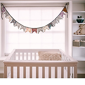 Mandala Hippie Boho Room Decor Bunting Flag Garland. Boho Hippie Decorations for Birthday, Baby or Bridal Shower, Wedding, and Accent Decor Wall Hanging. By Blue Boho Designs.