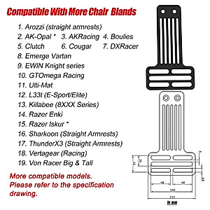 EG STARTS Games Joystick/Hotas Chair Mount Compatible for Thrustmaster A10C Hotas Warthog T.16000M FCS & TCA Officer Pack Airbus & VKB Gunfighter MK & Logitech X56 X52 Flight Simulation Controller