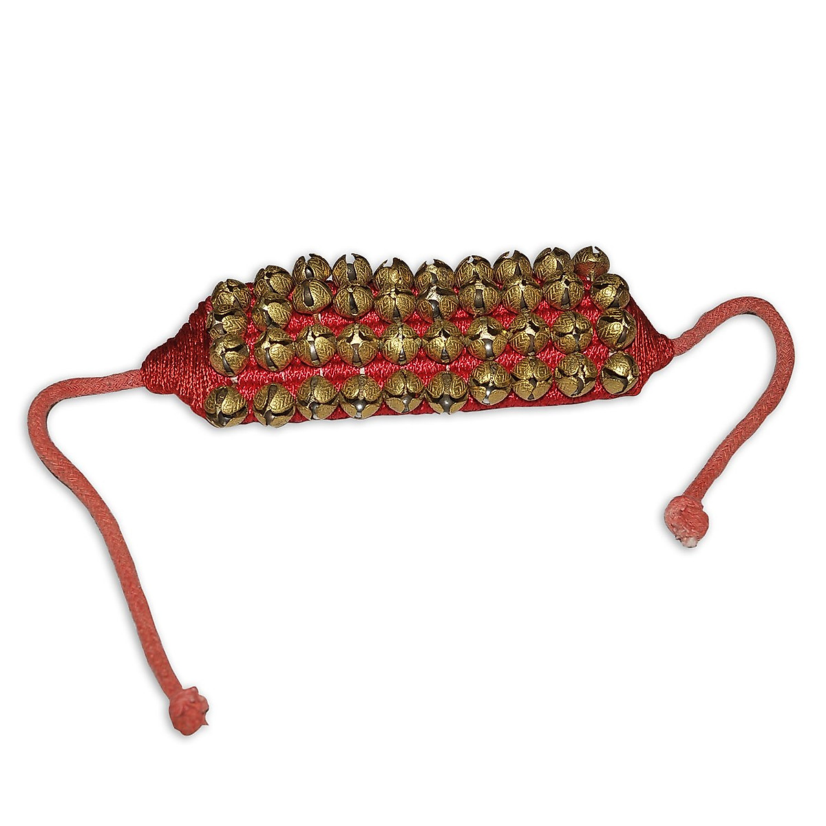 AsiaCraft Four Line Big Bells Ghungroo Red Pads