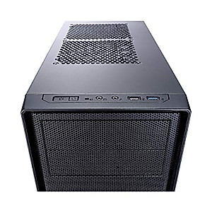 Fractal Design Focus G - Mid Tower Computer Case - ATX - High Airflow - 2X Fractal Design Silent LL Series 120mm White LED Fans Included - USB 3.0 - Window Side Panel - Black